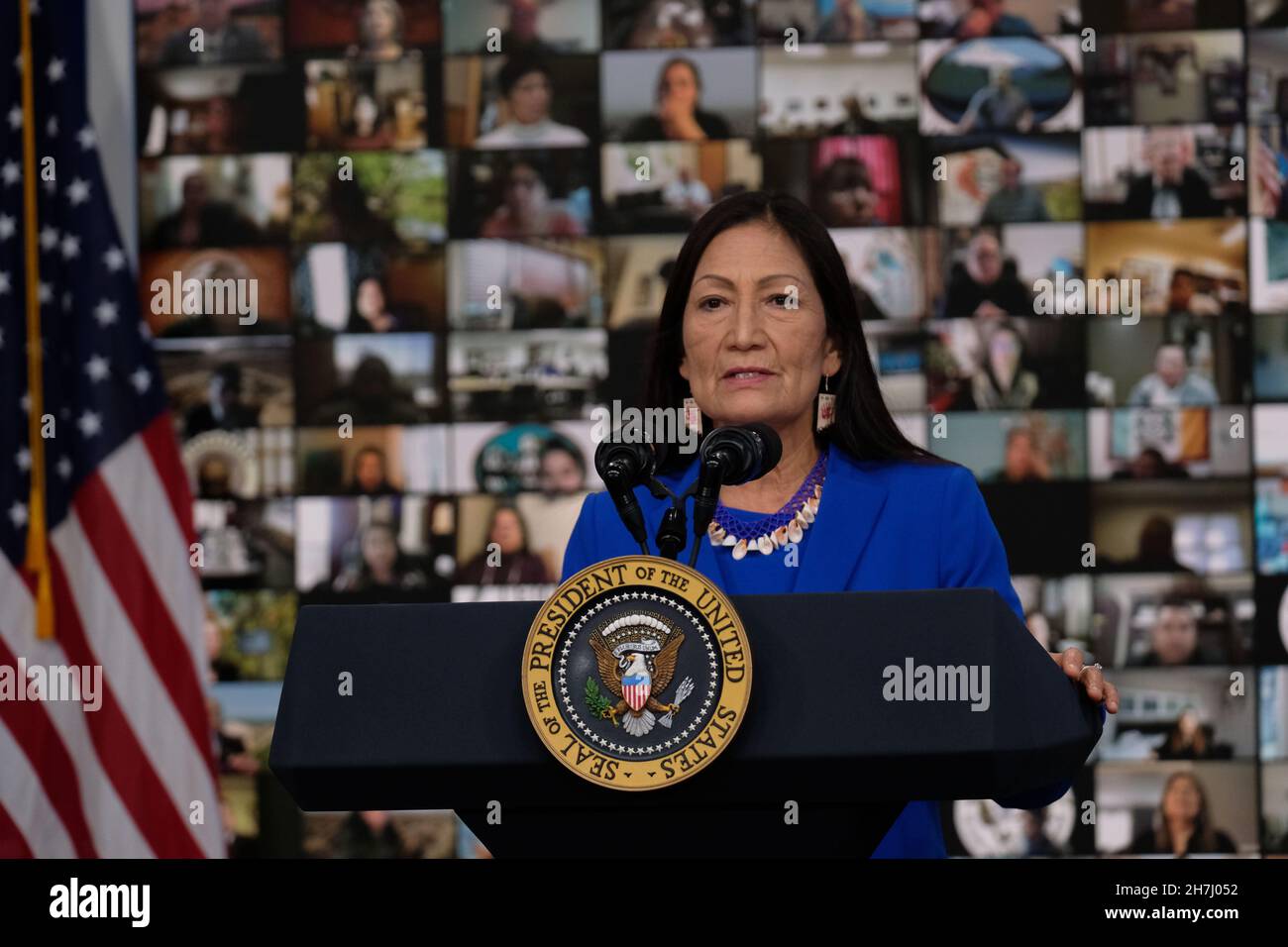 Washington, United States of America. 15 November, 2021. U.S Interior ...