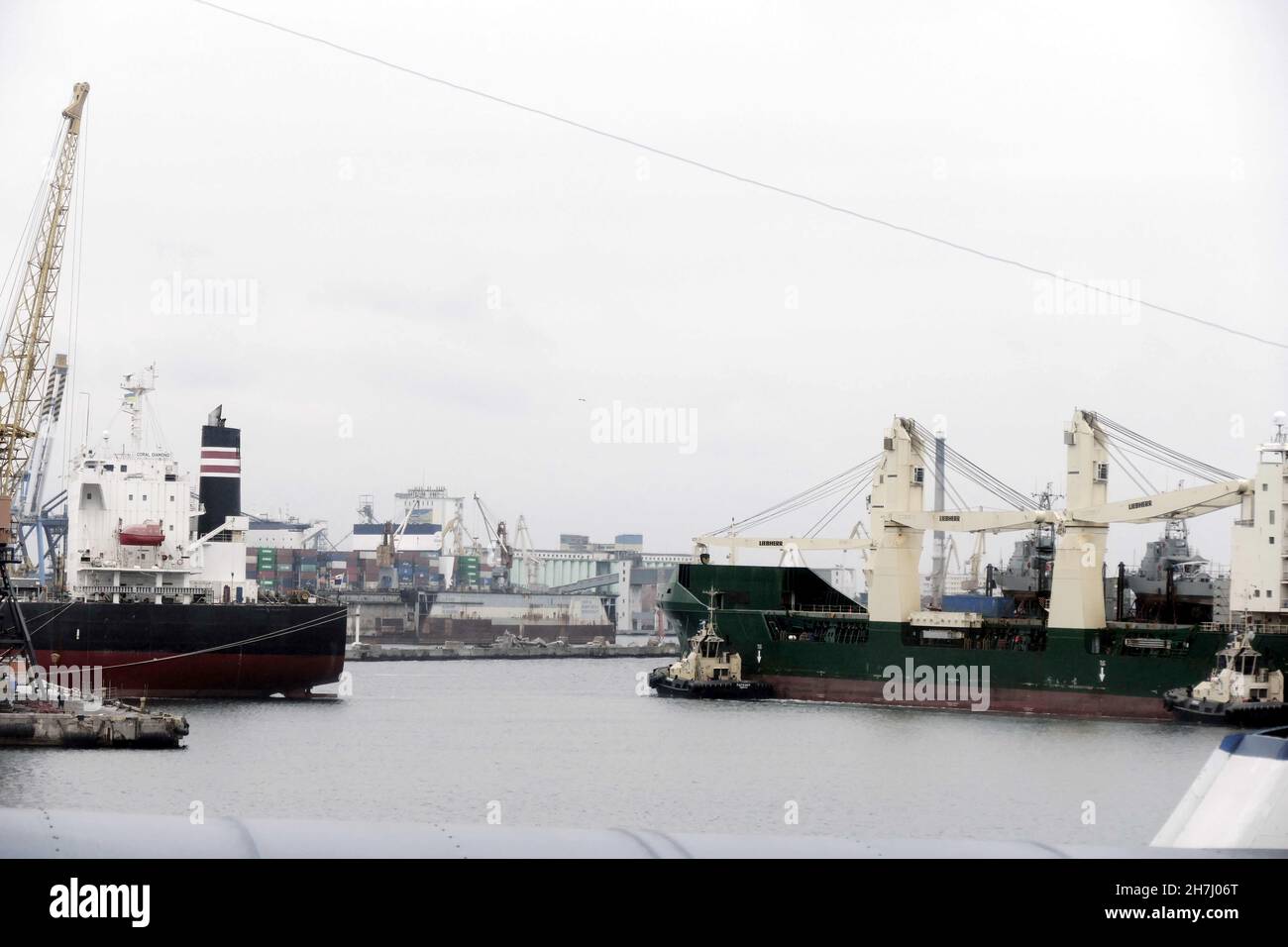 ODESA, UKRAINE - NOVEMBER 23, 2021 - The Ocean Grand cargo ship ...