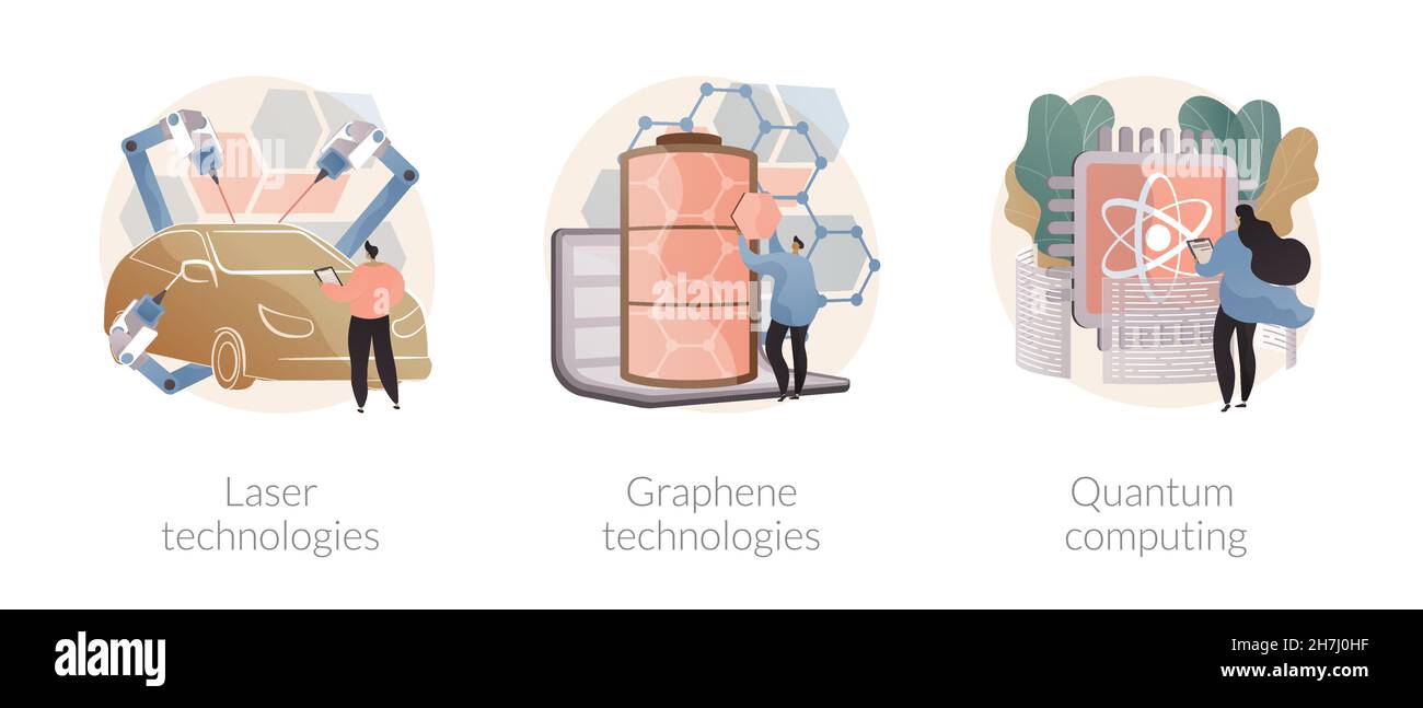 Innovative science abstract concept vector illustrations Stock Vector ...