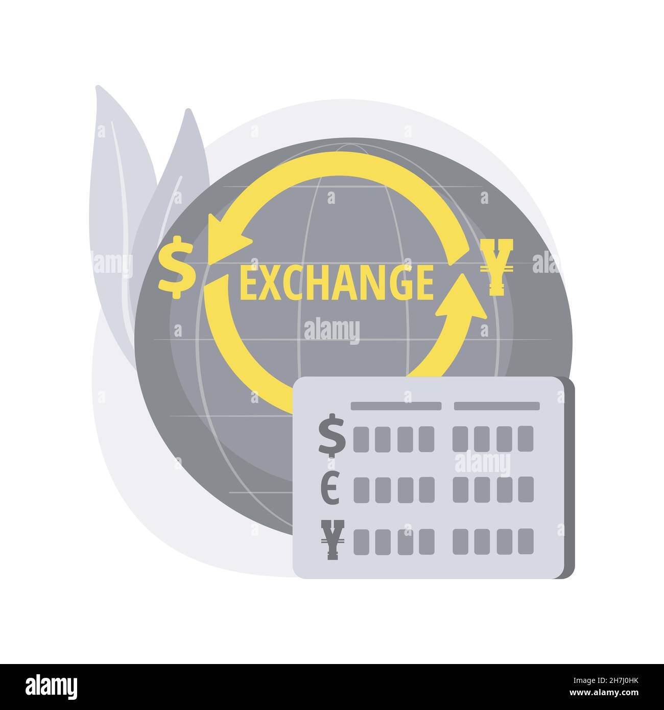 Currency exchange abstract concept vector illustration Stock Vector ...