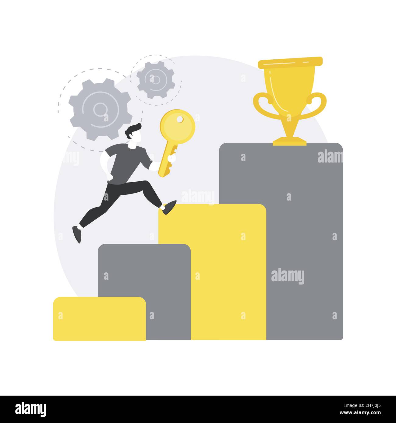 Key to success abstract concept vector illustration Stock Vector Image ...