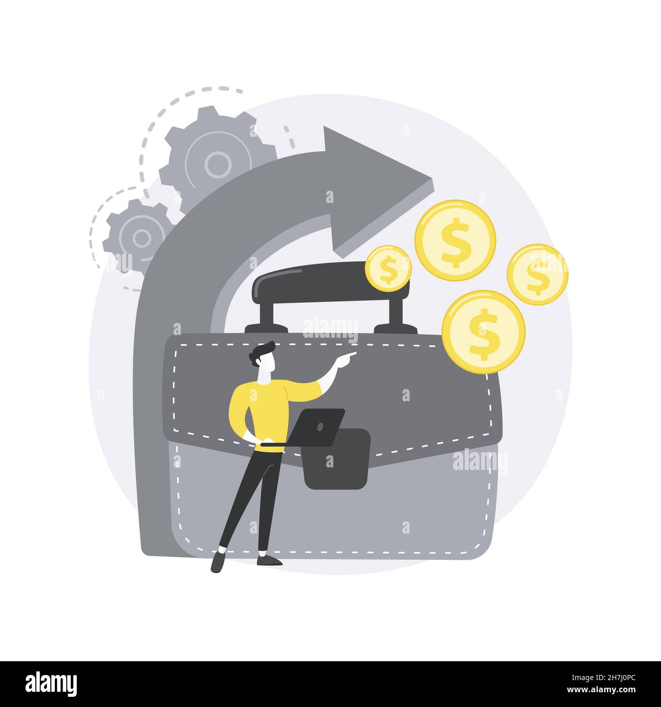 Business direction abstract concept vector illustration Stock Vector ...