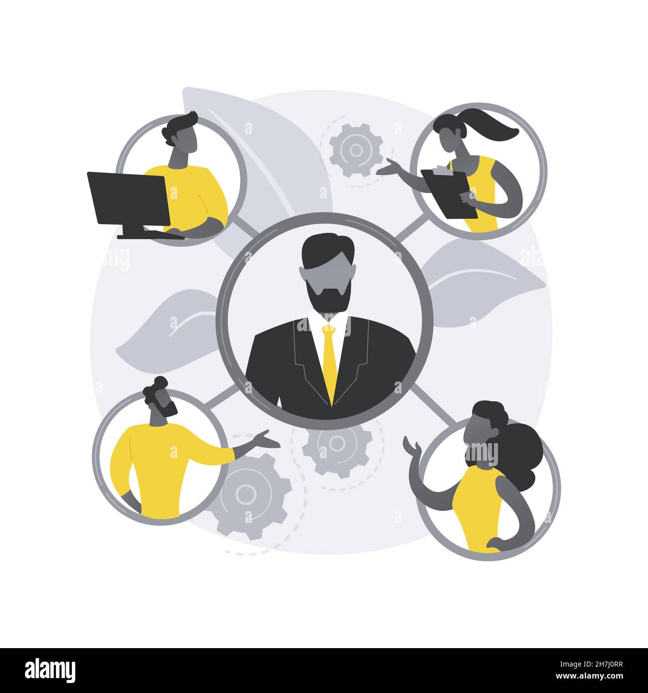 Organization abstract concept vector illustration Stock Vector Image ...