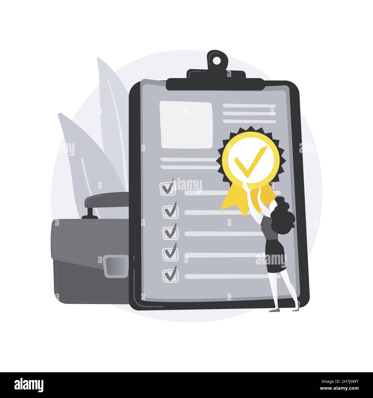Quality work abstract concept vector illustration Stock Vector Image ...