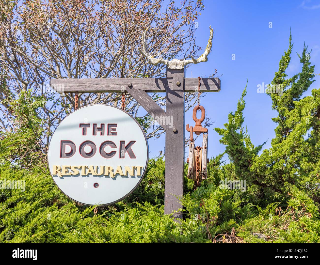 The Dock Restaurant in Montauk, NY Stock Photo - Alamy