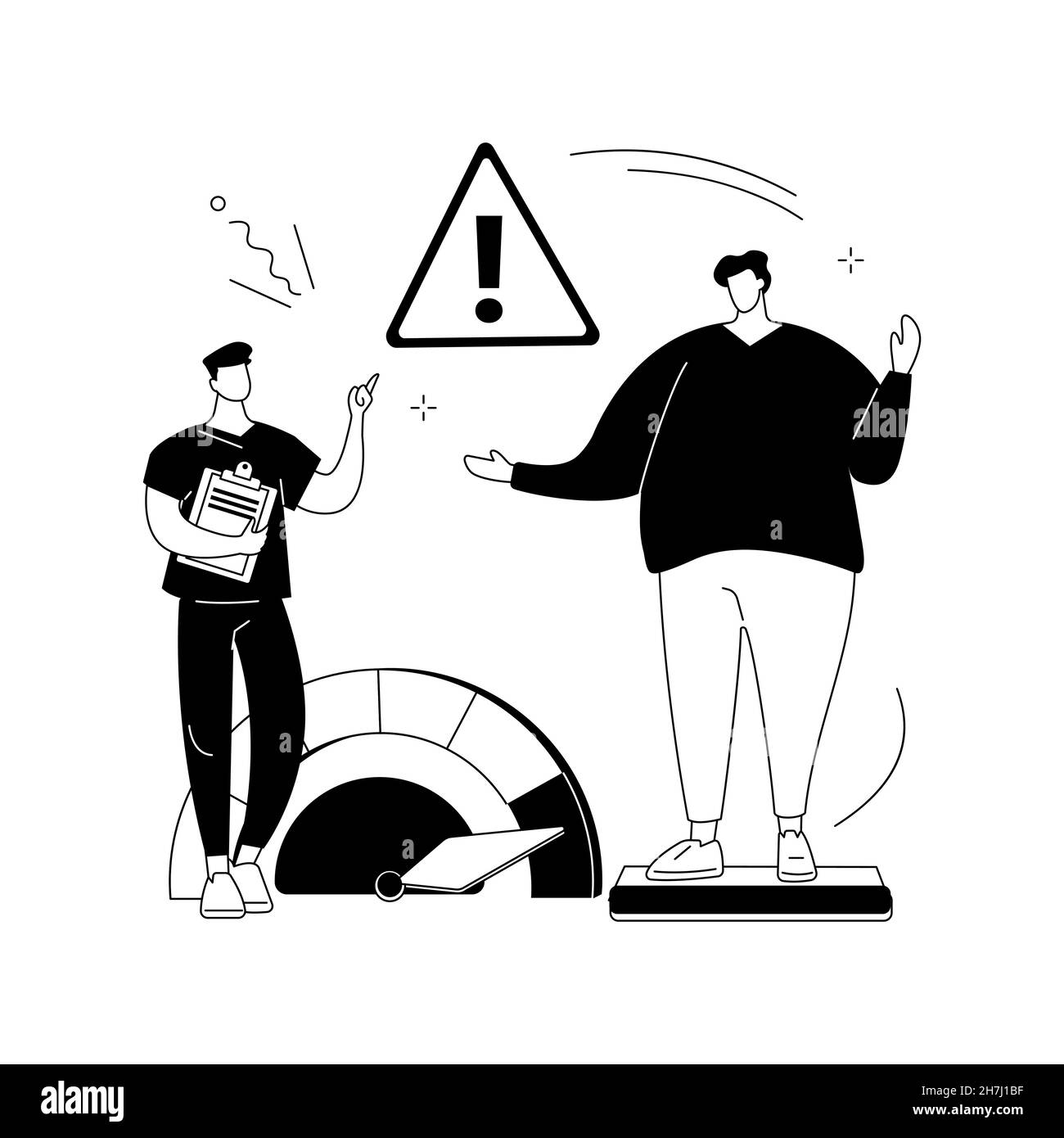Body Mass Index Abstract Concept Vector Illustration Stock Vector Image