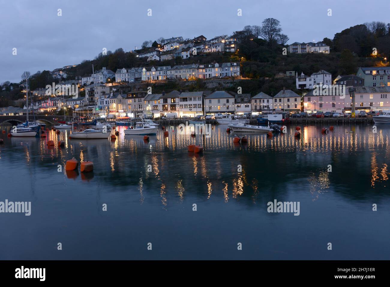 Looe town in cornwall Stock Photo - Alamy