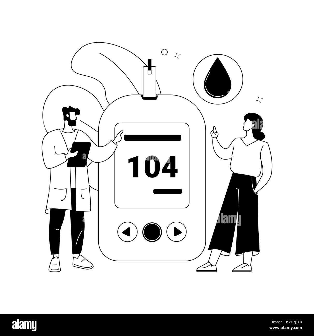 Blood test glucose level Black and White Stock Photos & Images - Alamy