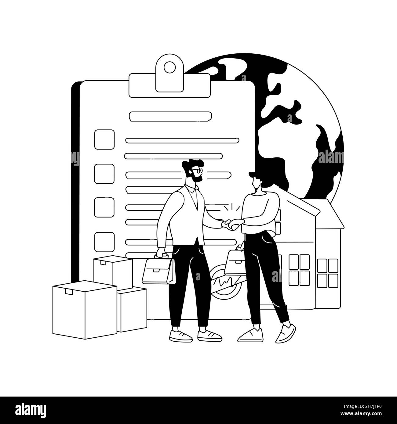 Sales contract terms abstract concept vector illustration Stock Vector ...