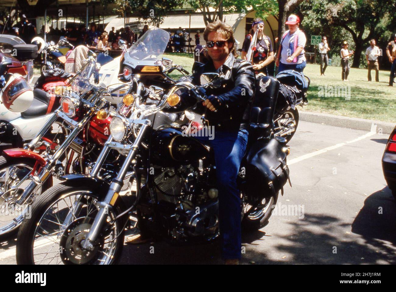 Kurt Russell at a Harley-Davidson event in the 1990's Credit: Ralph ...
