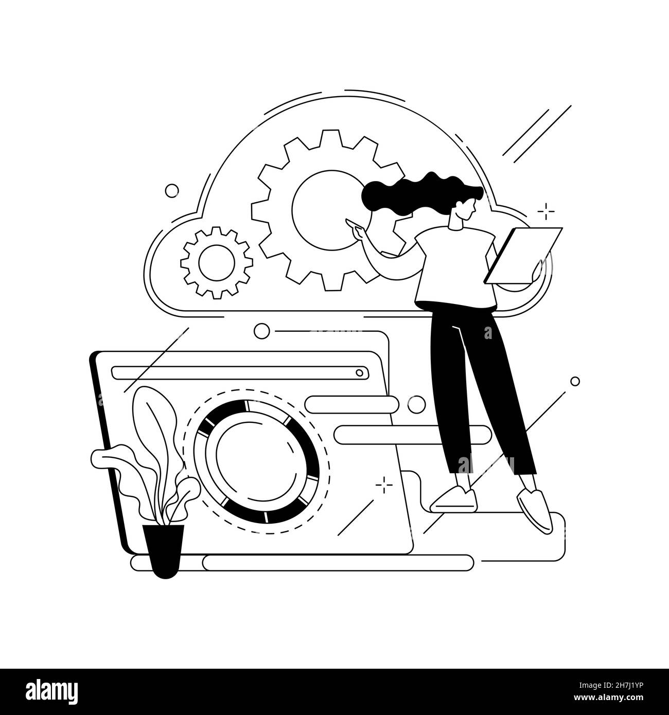 Cloud engineering abstract concept vector illustration Stock Vector ... Cloud engineering abstract concept vector illustration Stock Vector ...