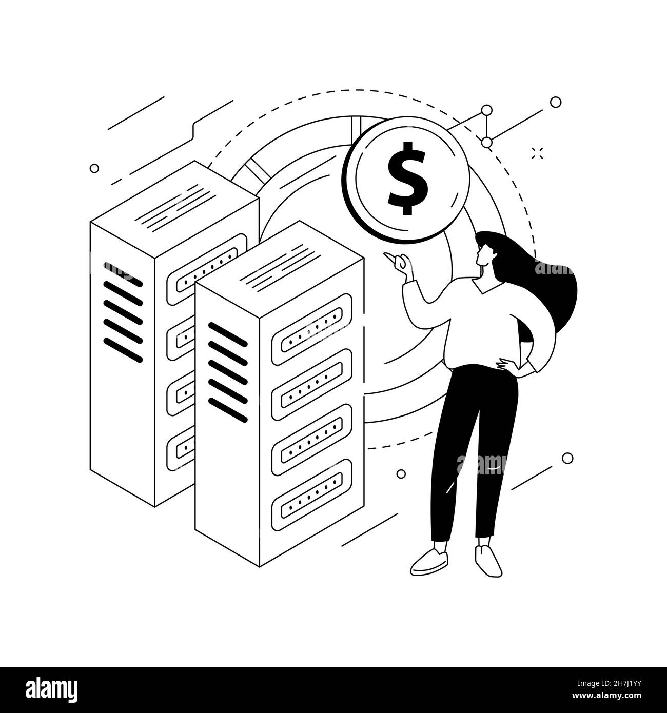 Data monetization abstract concept vector illustration Stock Vector ...