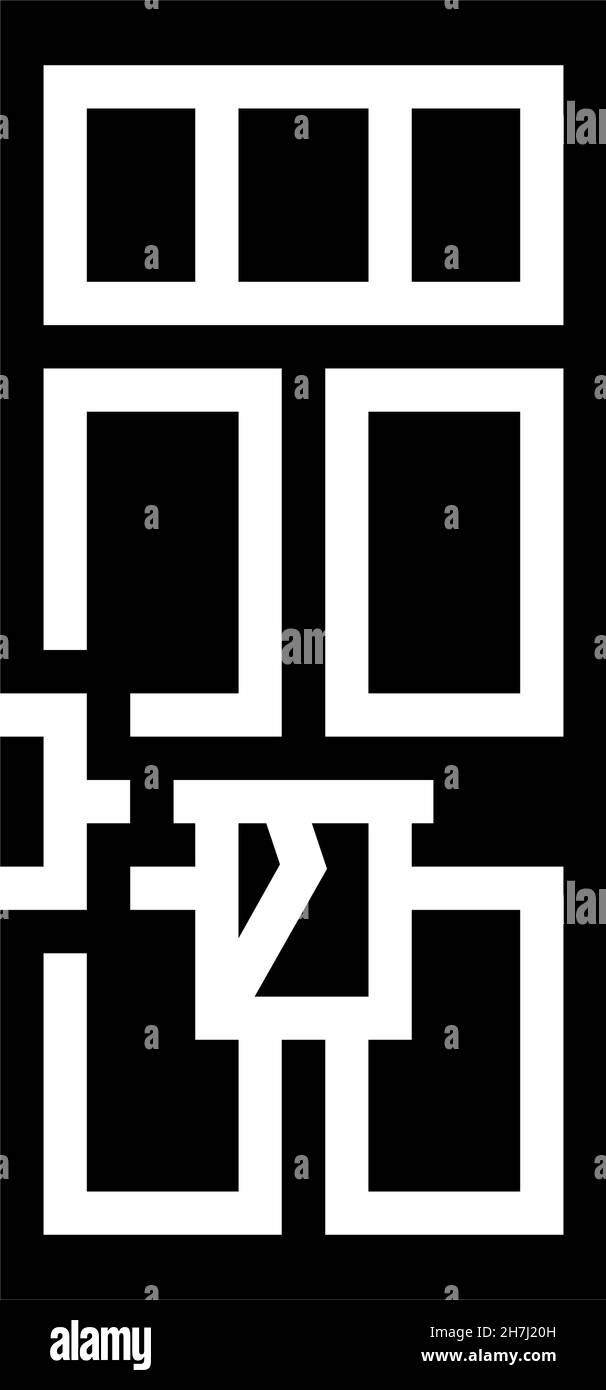 Letterbox black door Stock Vector Images - Alamy