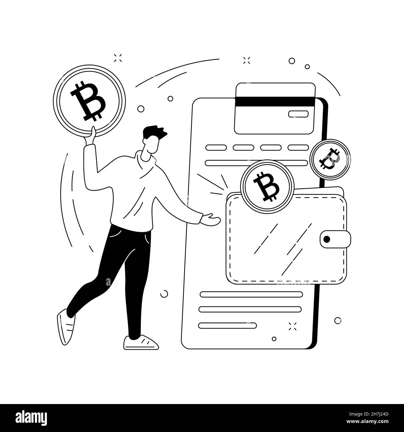 Digital wallet abstract concept vector illustration Stock Vector Image ...