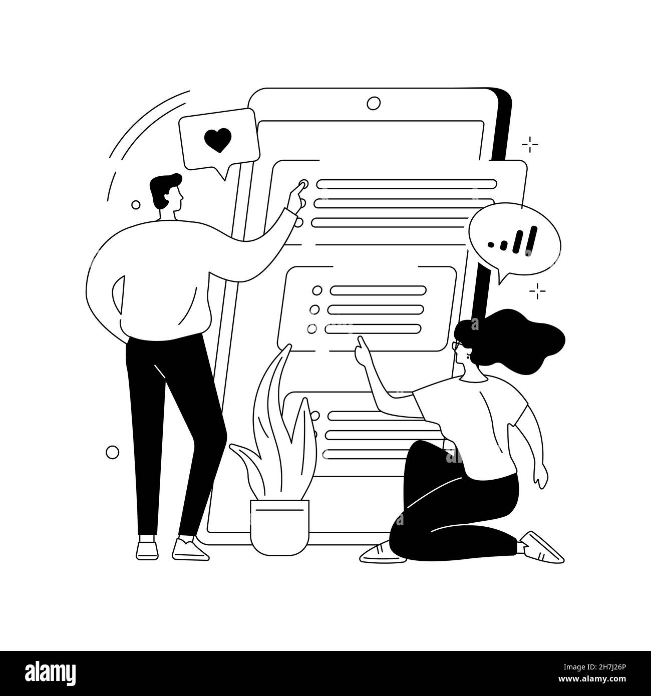 Online survey abstract concept vector illustration Stock Vector Image ...