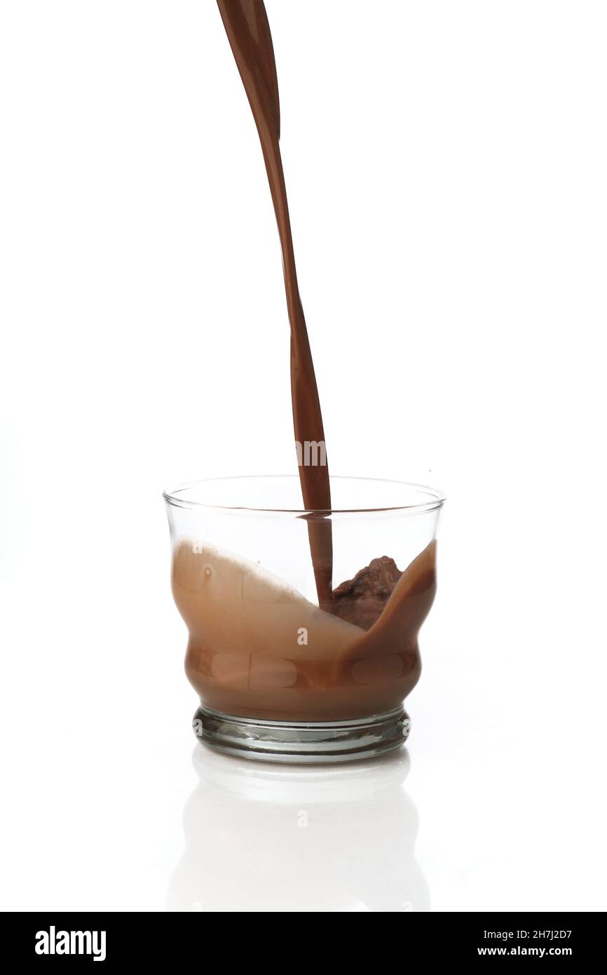 Pouring Chocolate Milk