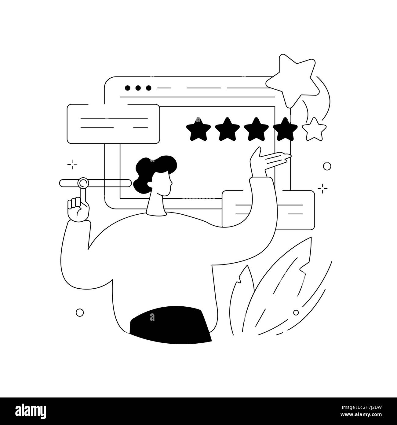 User feedback and website rating abstract concept vector illustration ...