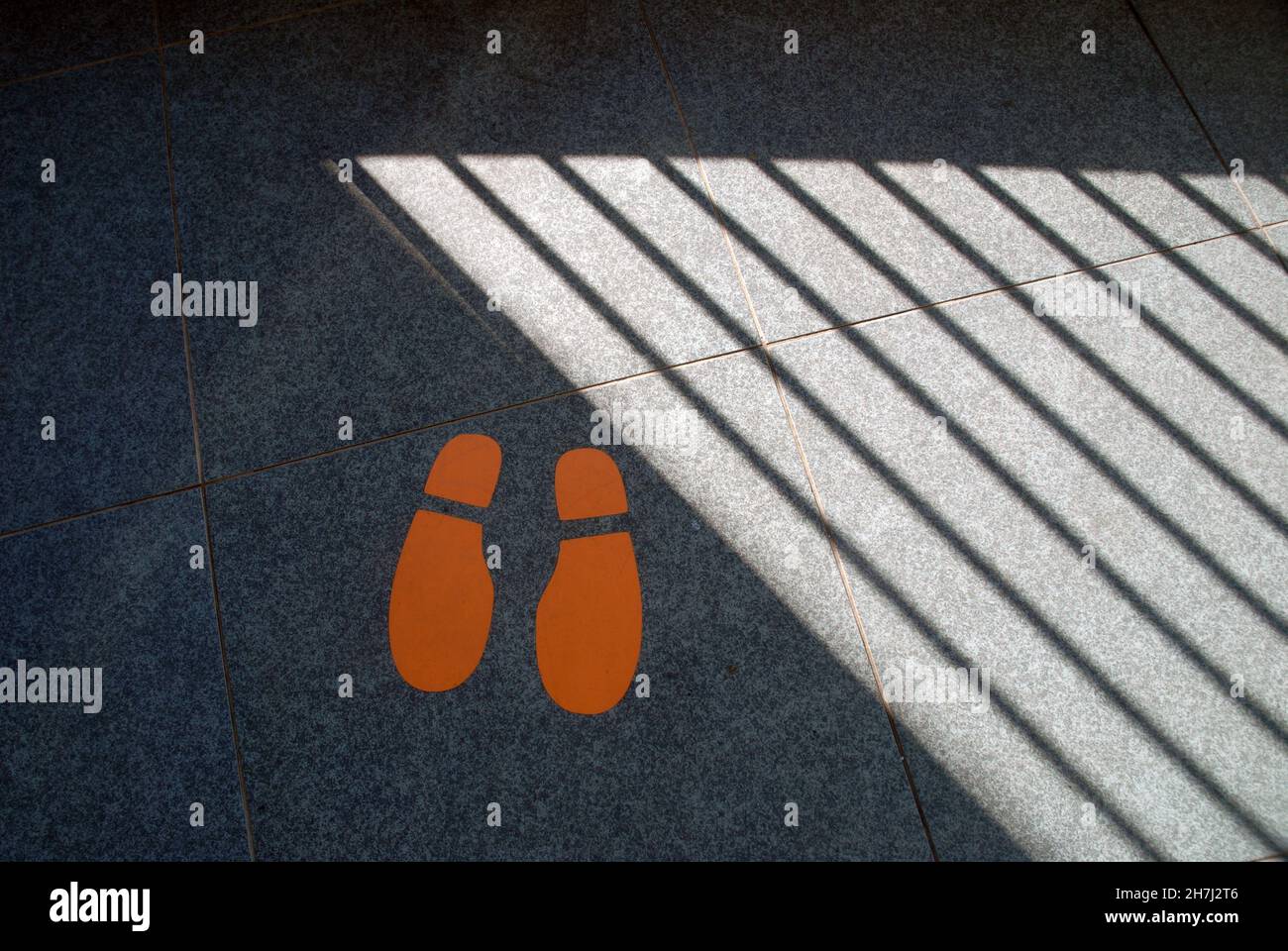 Warning sign about worn steps hi-res stock photography and images - Alamy