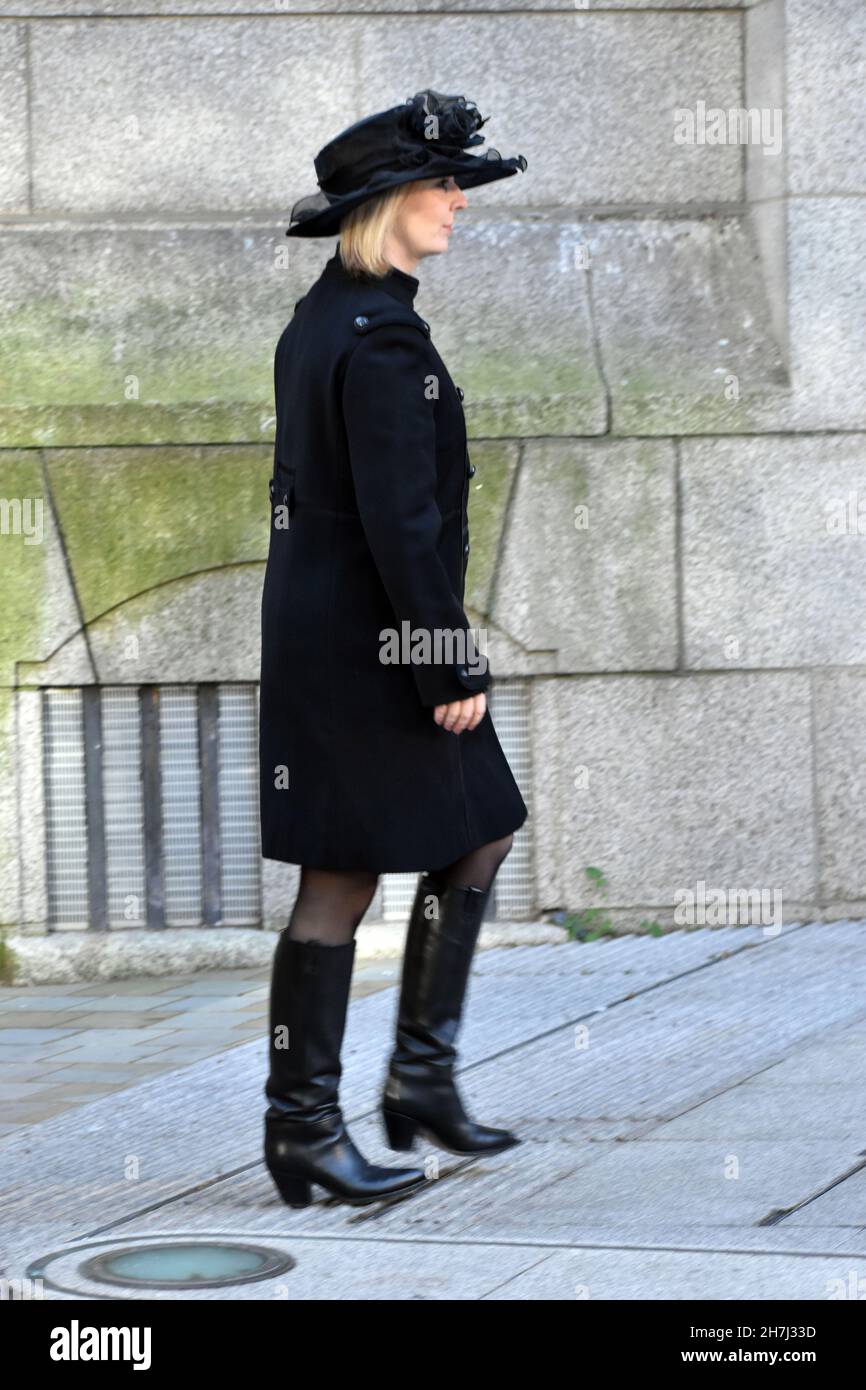 London, UK, 23 Nov 2021 Liz Truss MP attends. Requiem for Sir David ...