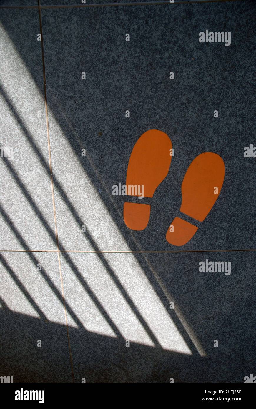 Warning sign about worn steps hi-res stock photography and images - Alamy