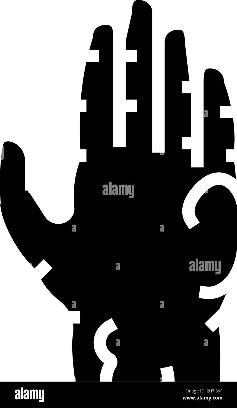 scleroderma skin disease glyph icon vector illustration Stock Vector ...