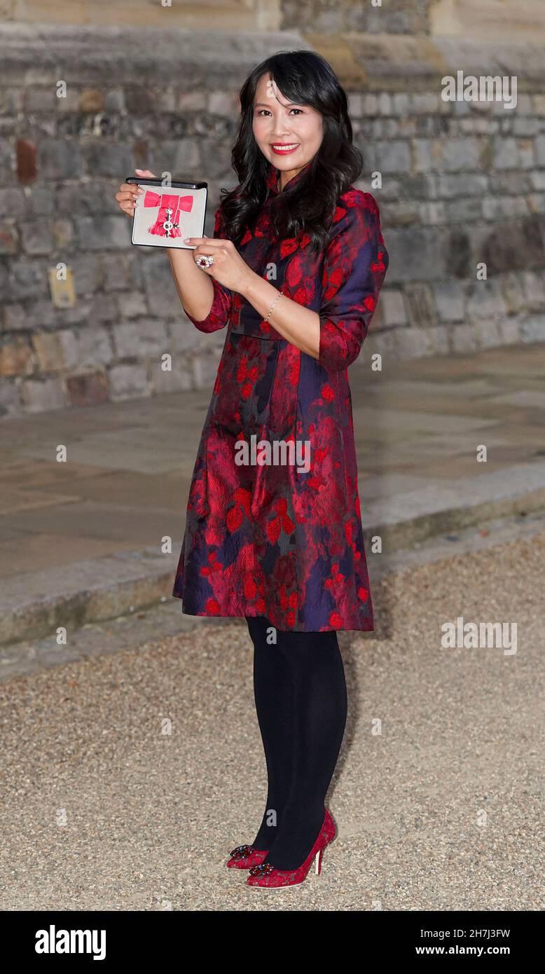 Ching-He Huang after receiving an MBE (Member of the Order of the ...