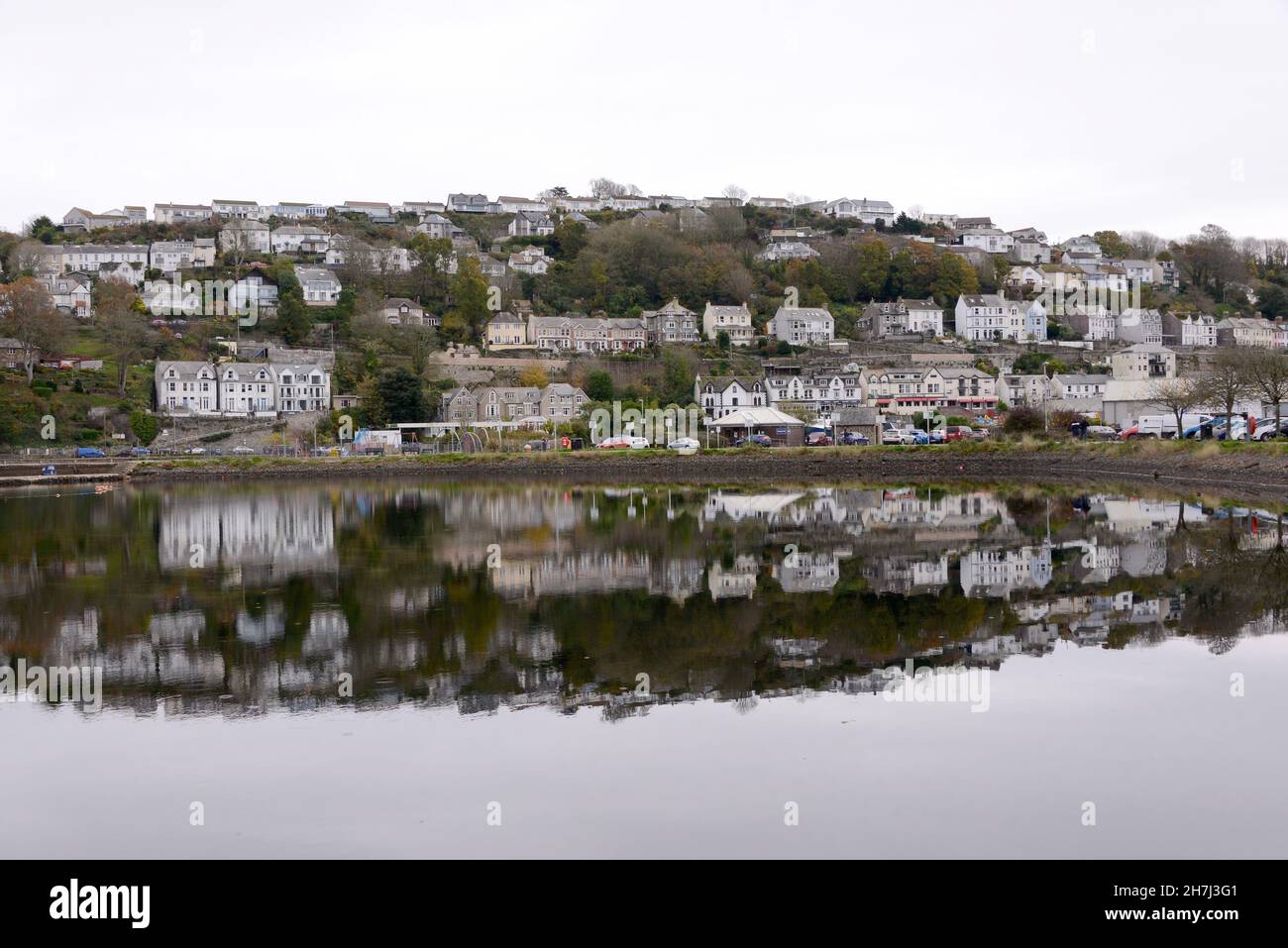 Millpool car park in Looe Cornwall Stock Photo - Alamy