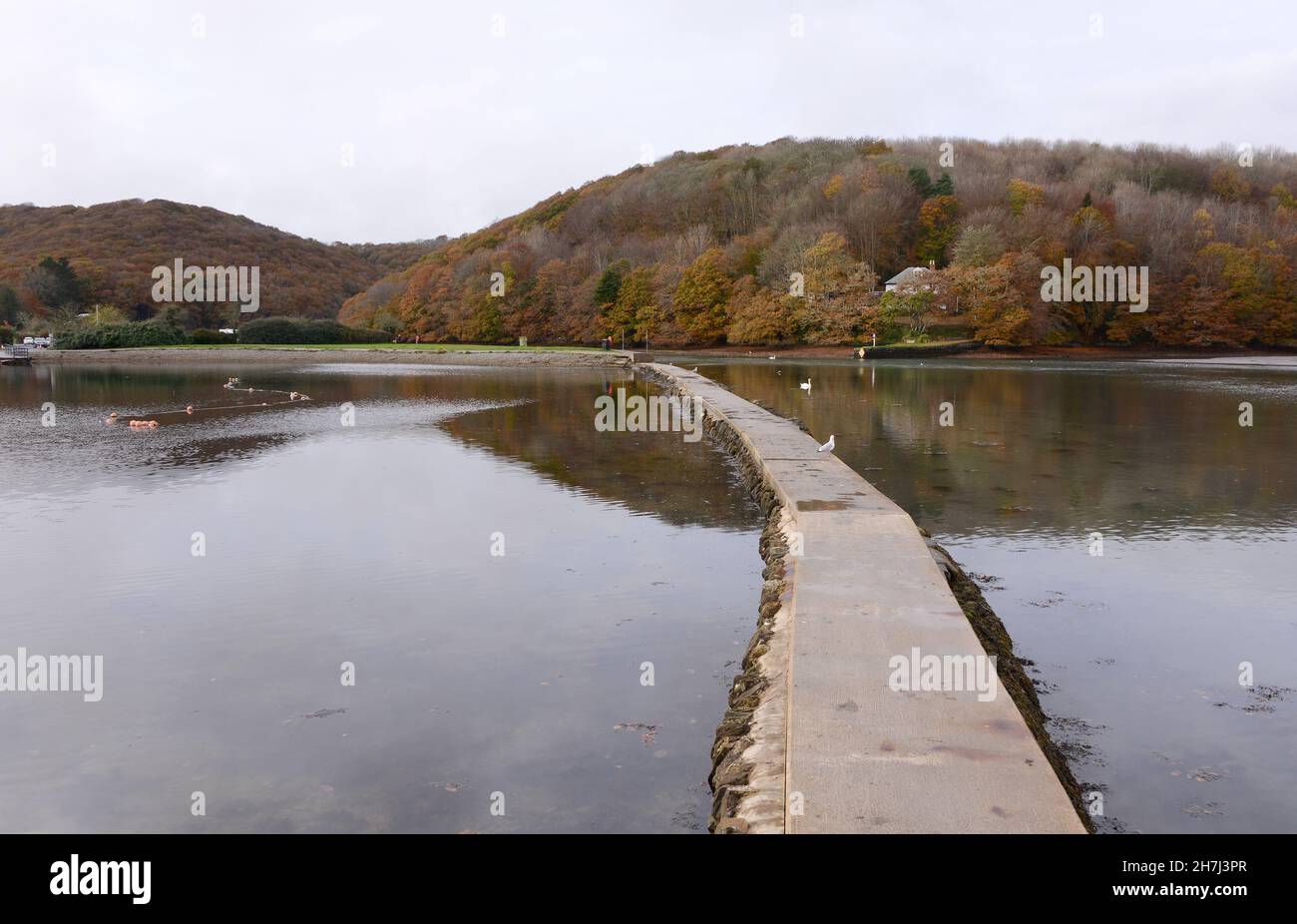 Millpool car park in Looe Cornwall Stock Photo - Alamy
