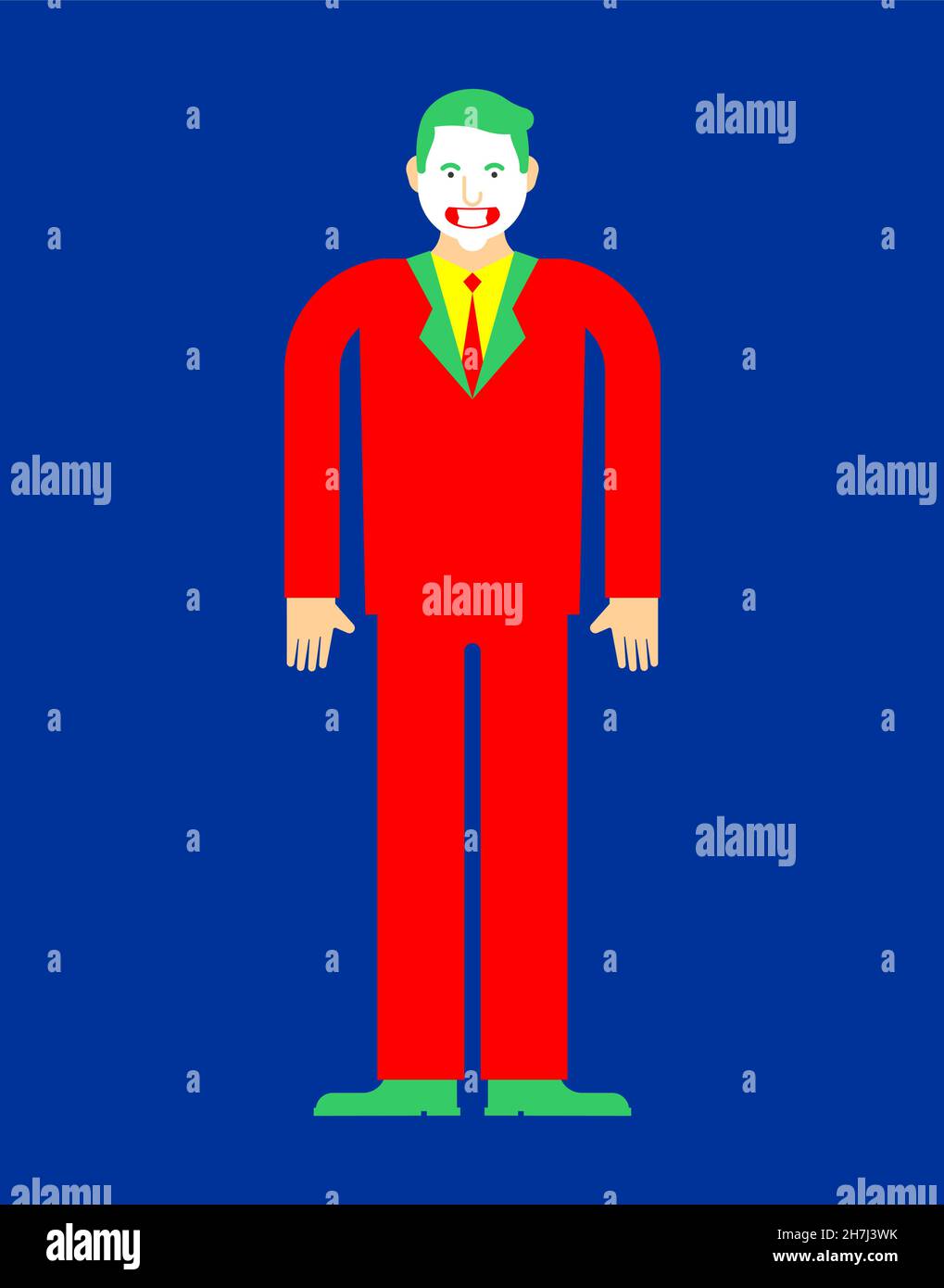 Scary clown in clown mask Stock Vector Images - Alamy