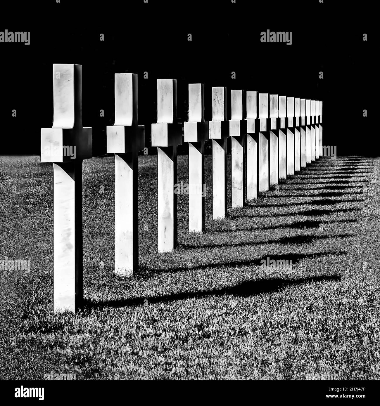 Crosses the line Black and White Stock Photos & Images - Alamy