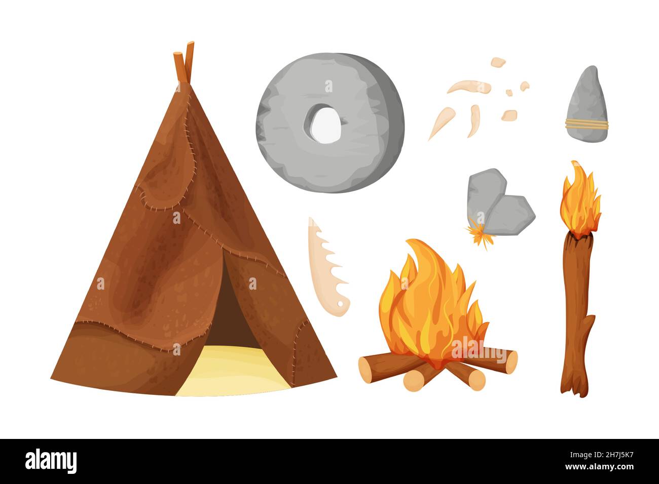 Fireplace archeology Stock Vector Images - Alamy