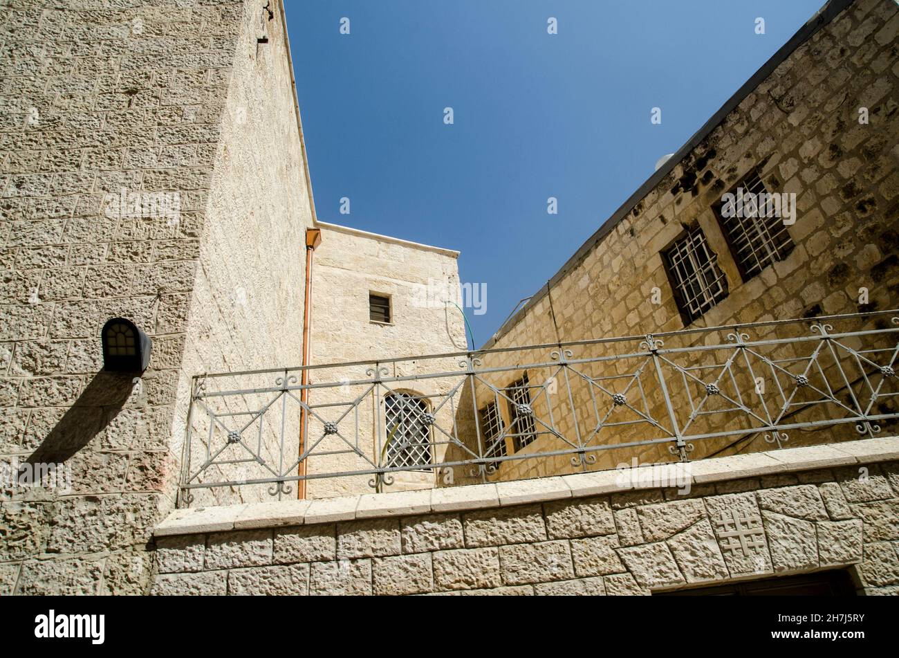 Houses and apartment buildings in Jerusalem, Israel. Architecture of ...