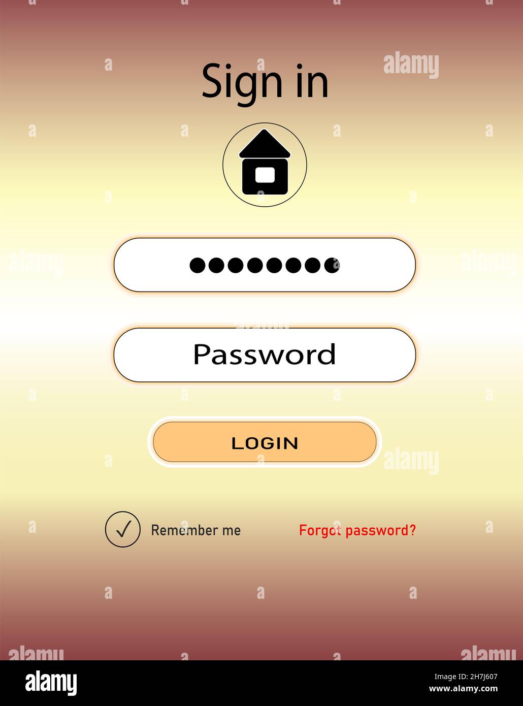 Login member interface design, page or mobile applications, sign in web ...