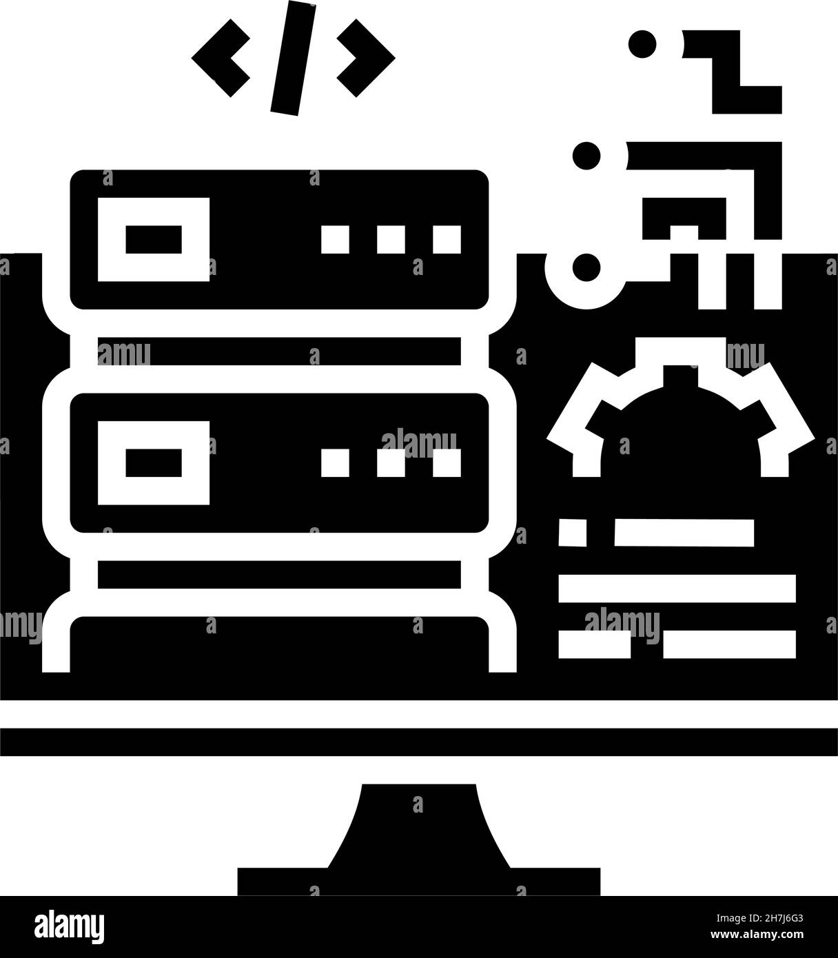 Embedded system icon Black and White Stock Photos & Images - Alamy