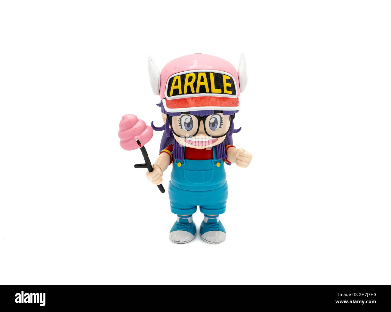 BARCELONA, SPAIN - Oct 25, 2021: A model ARALE doll, the famous robot ...