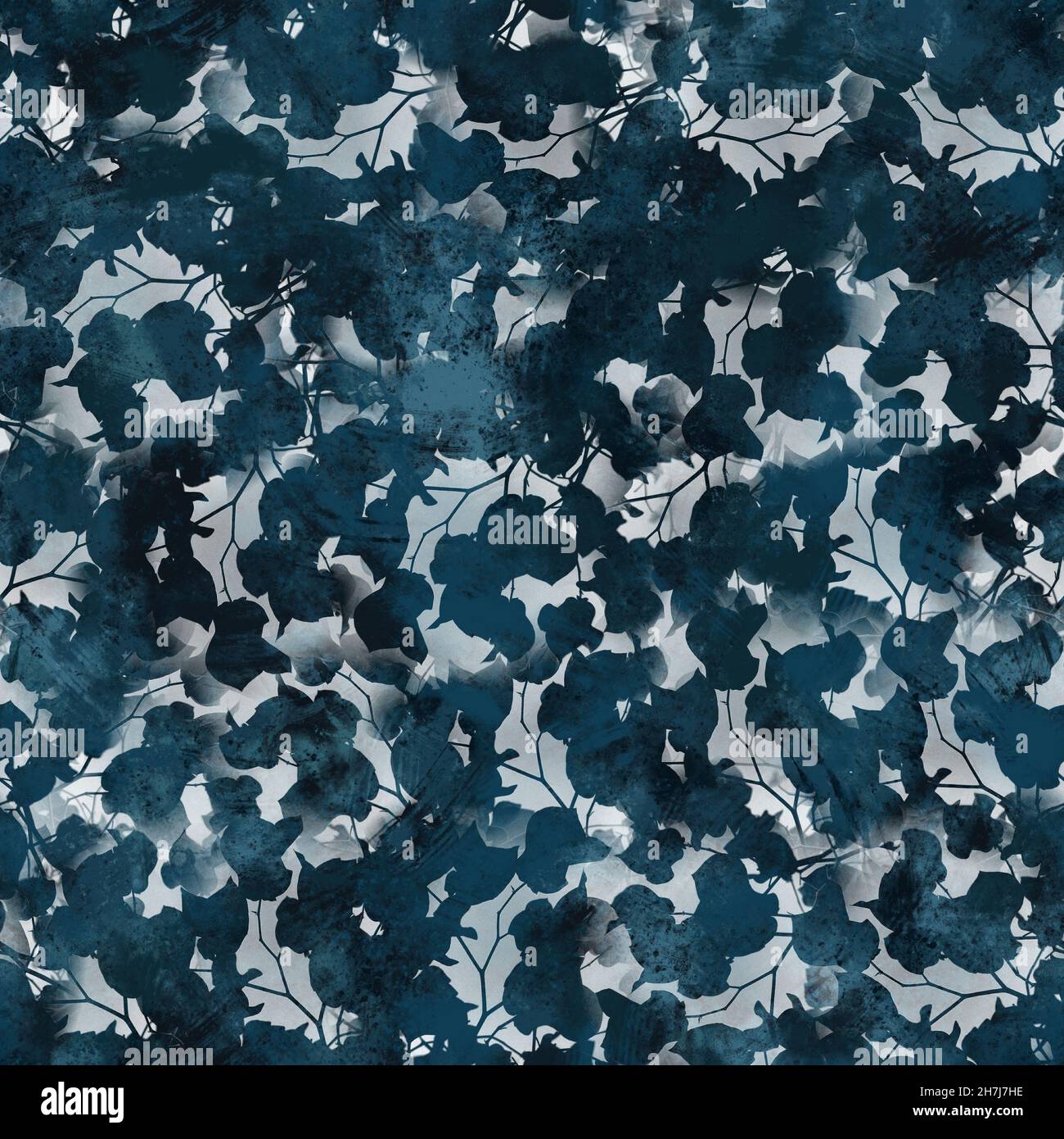 Seamless navy blue and white abstract grungy seamless surface pattern ...