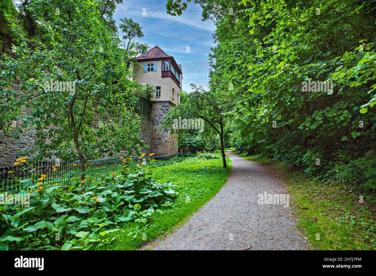 City fortifications in Dinkelsbuehl, Bavaria, Germany Stock Photo - Alamy