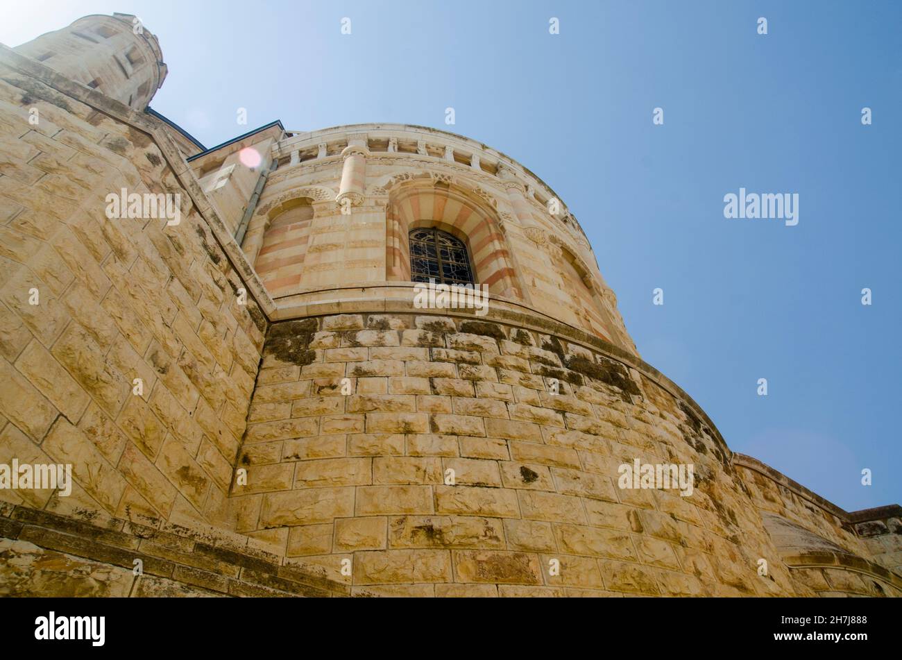 Ancient walls and houses of Jerusalem, Israel. Israeli architecture ...