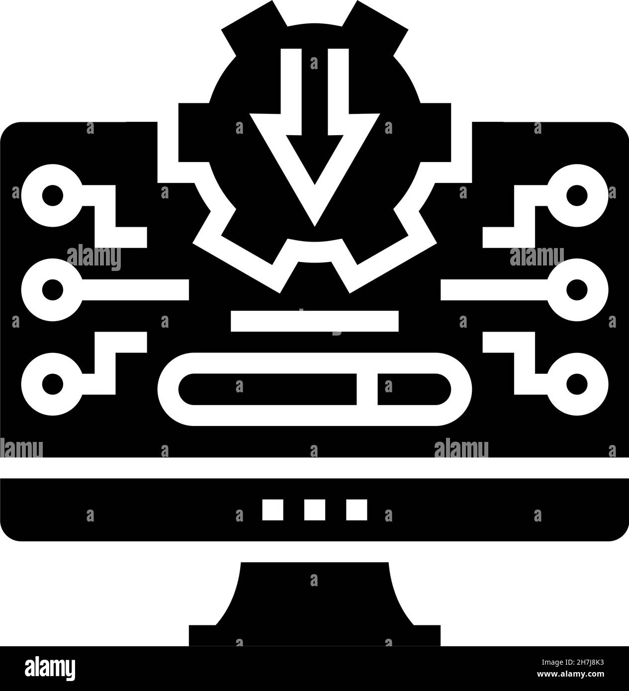 Embedded system icon Black and White Stock Photos & Images - Alamy
