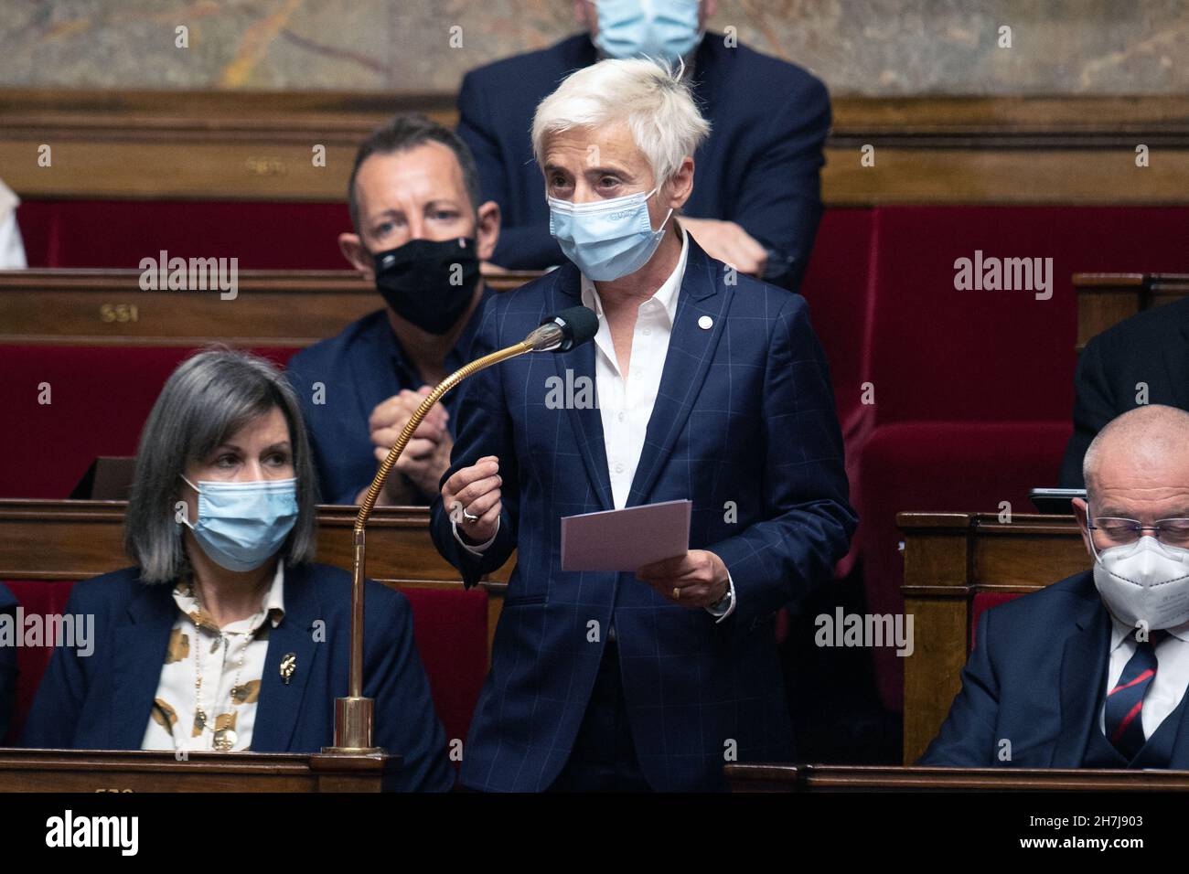 Deputy, Anne-France Brunet attends a session of Questions to the ...