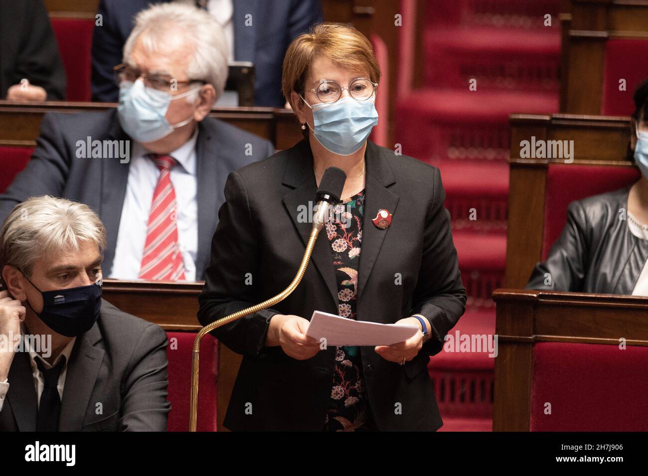 Deputy, Marietta Karamanli attends a session of Questions to the ...