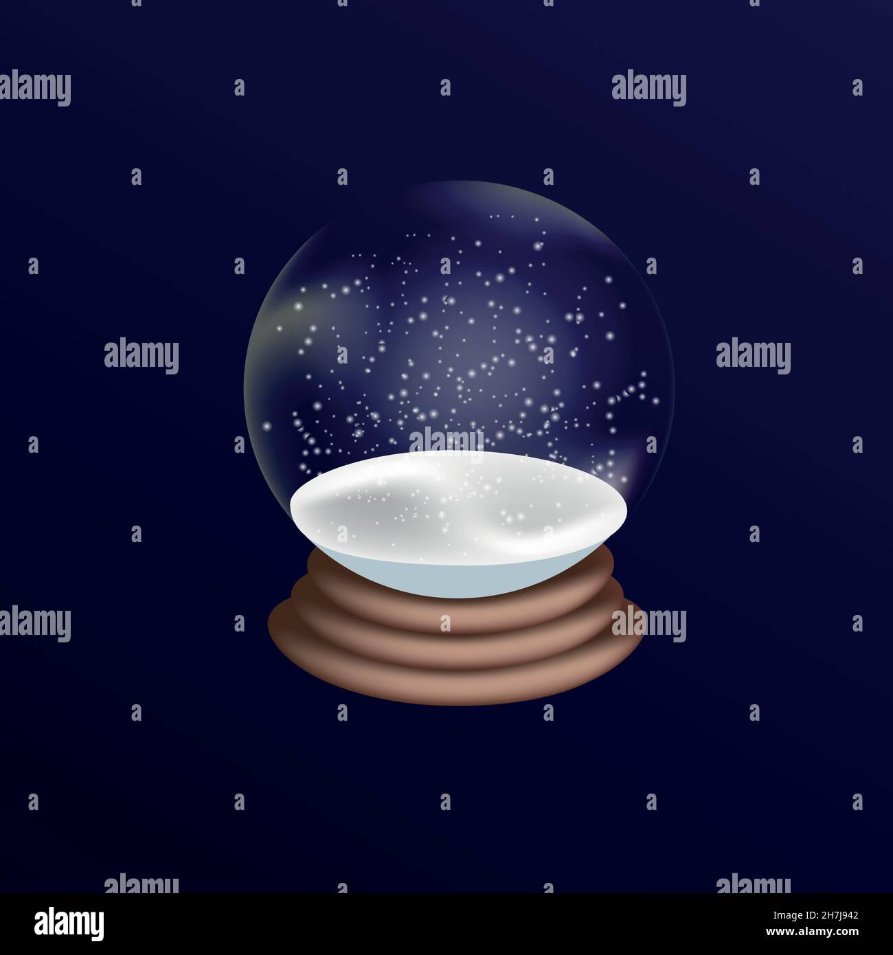 Blank snow globe Stock Vector Images - Alamy