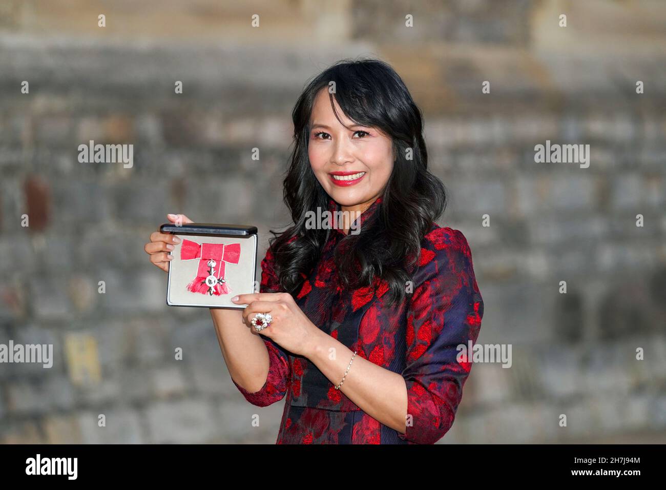 Ching-He Huang after receiving an MBE (Member of the Order of the ...