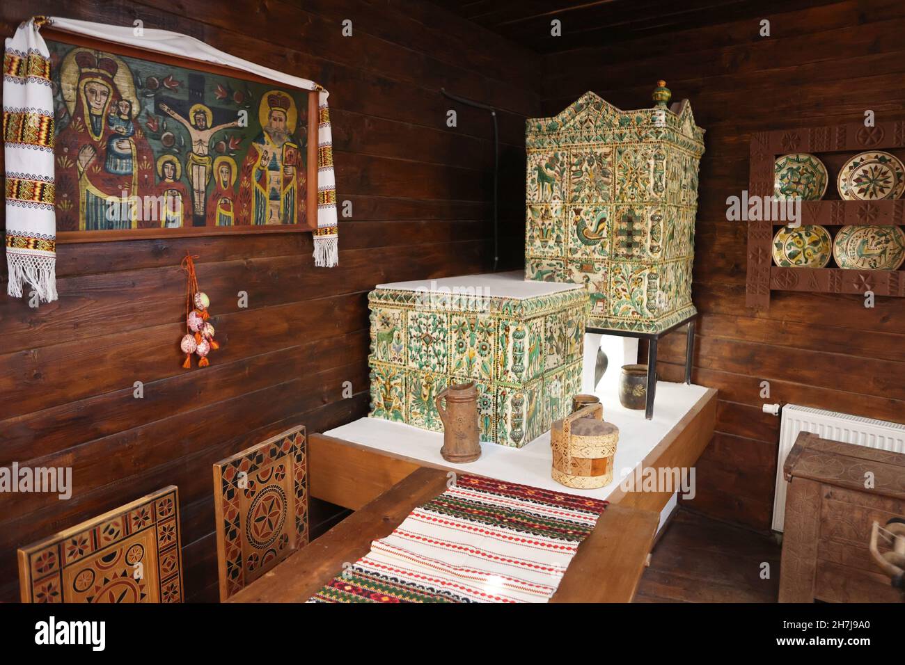 KOLOMYIA, UKRAINE - NOVEMBER 22, 2021 - Artifacts of Ukrainian folk ...