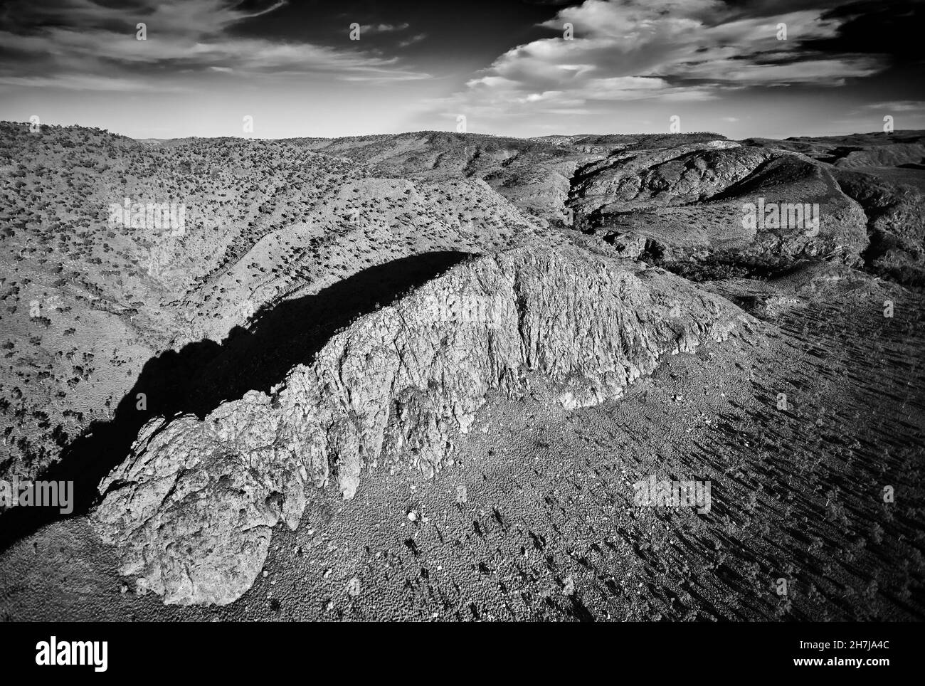 An aerial view of the Ragged Range in the Kimberley region of Western ...