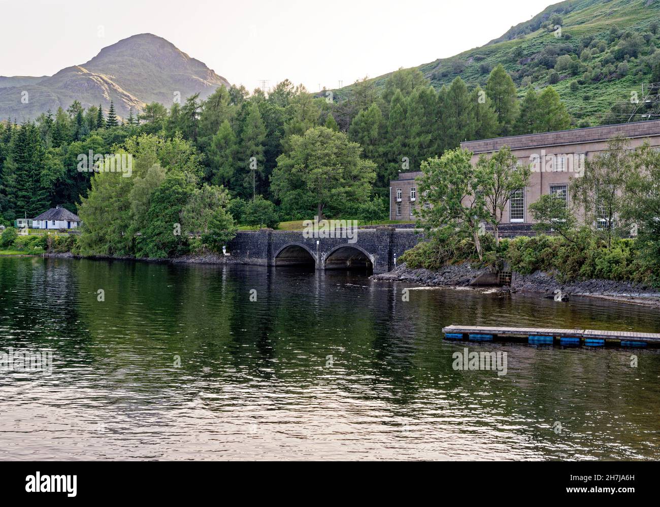 Sloy Power Station (Category A listed building), part of the Loch Sloy ...