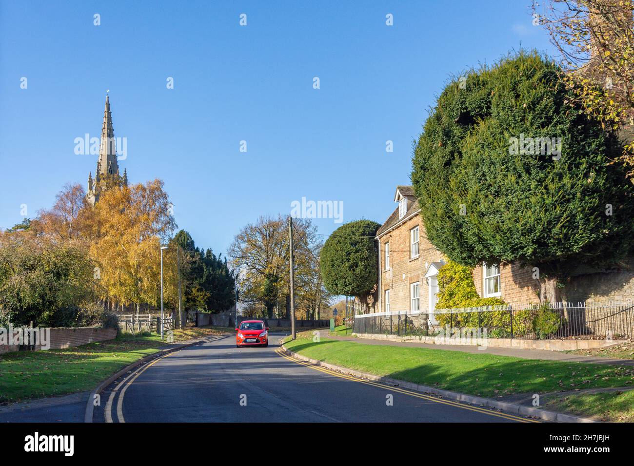 Church Street, Yaxley, Cambridgeshire, England, United Kingdom Stock ...