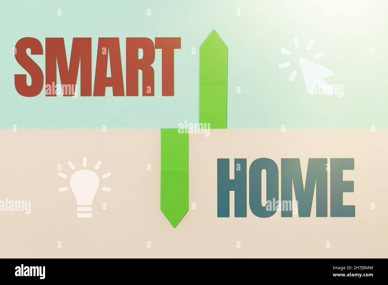 Hand writing sign Smart Home. Word for automation system control ...