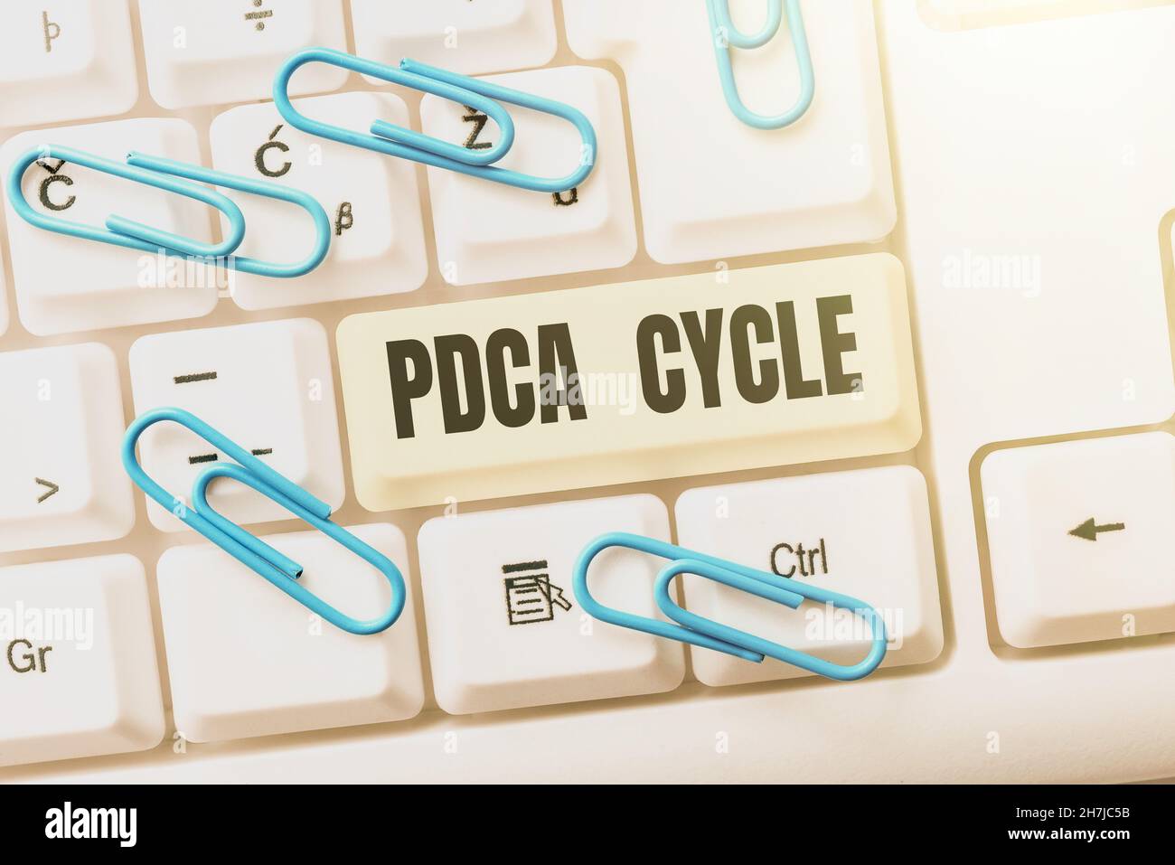 Conceptual display Pdca Cycle. Conceptual photo use to control and ...