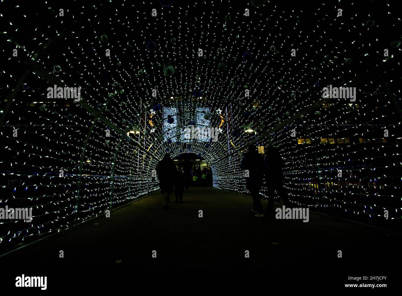 Fans of Sheffield Wednesday admire the Christmas lights outside ...